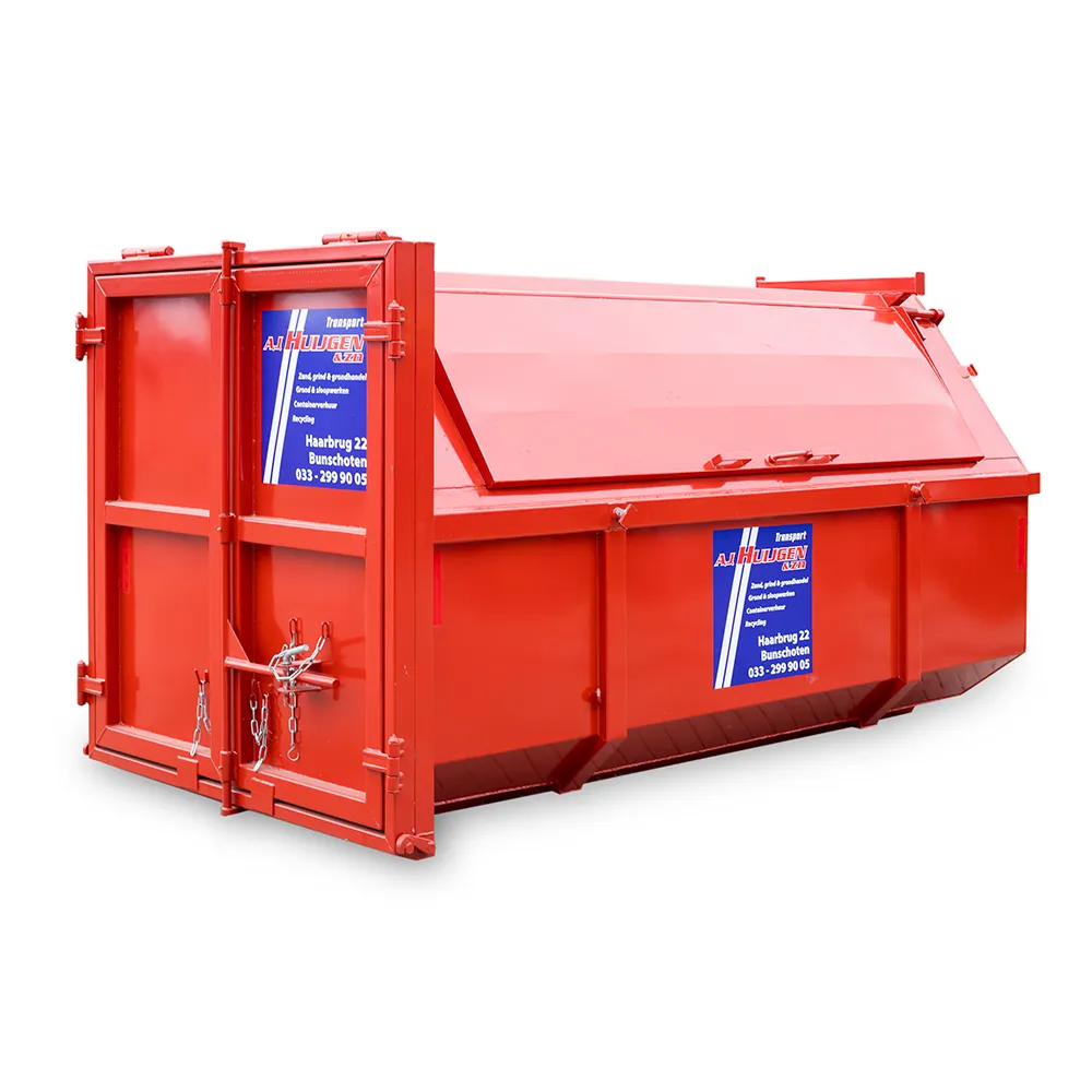 Gesloten afvalcontainer 9m3 - Vandaag besteld, morgen geleverd